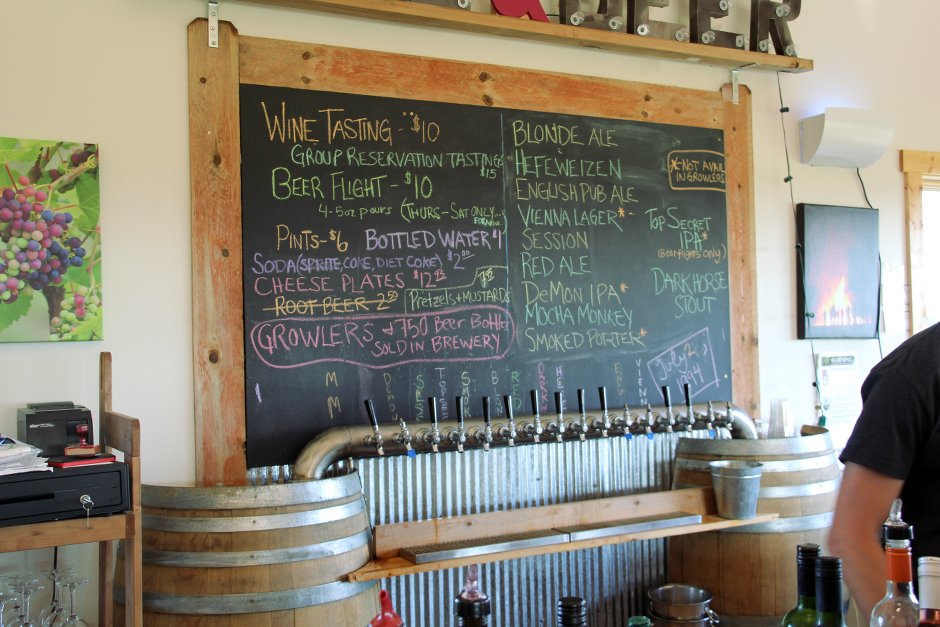 Schram Vineyards Winery & Brewery Tap List – Tap Traveler